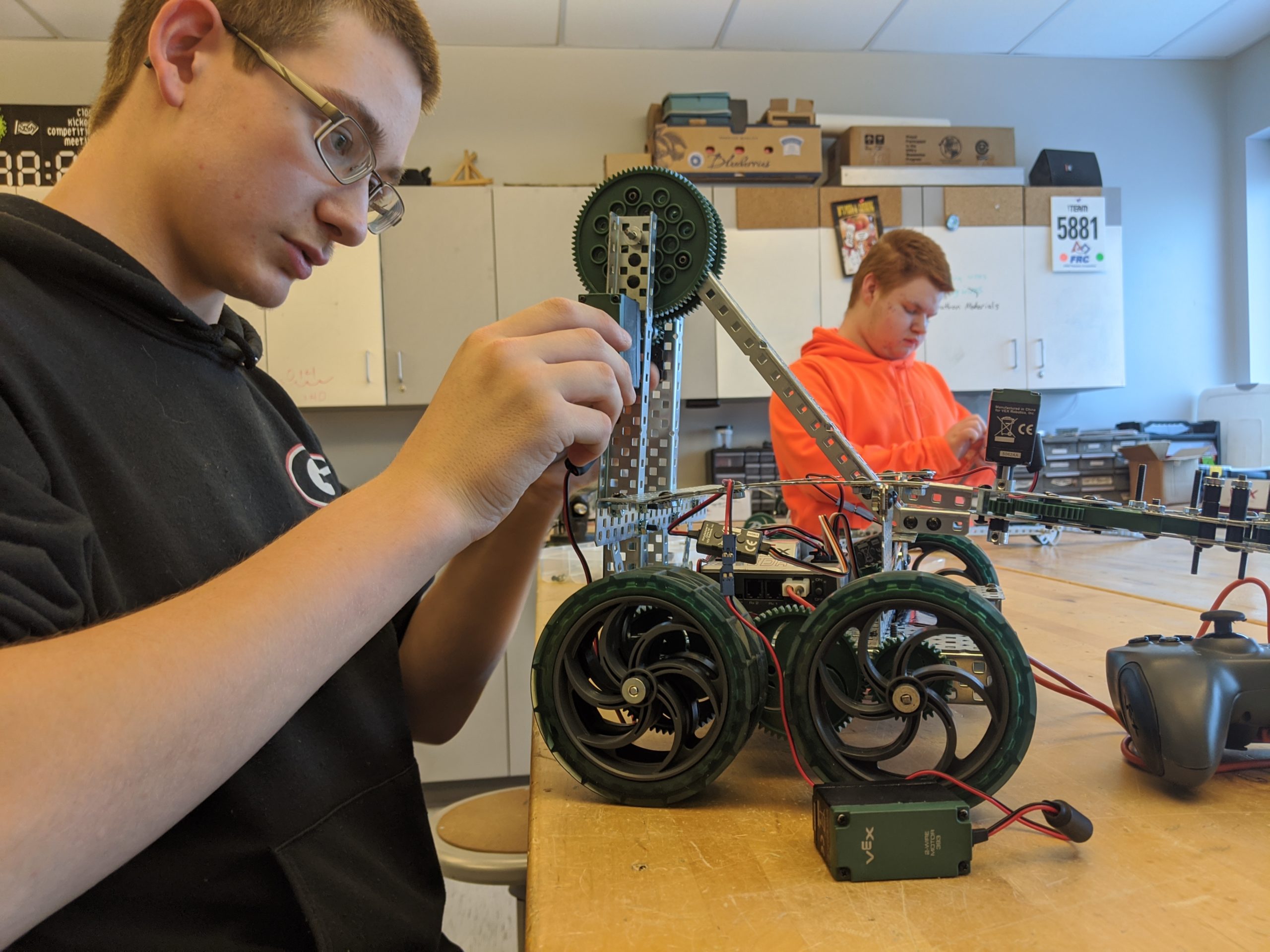 TVHS organizing robotics competition at SUNY Poly - Tech Valley High School
